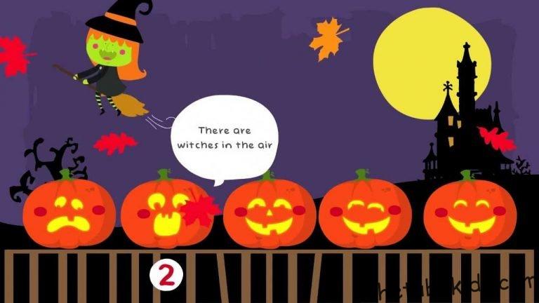 Five Little Pumpkins Sitting on a Gate | Thetubekids