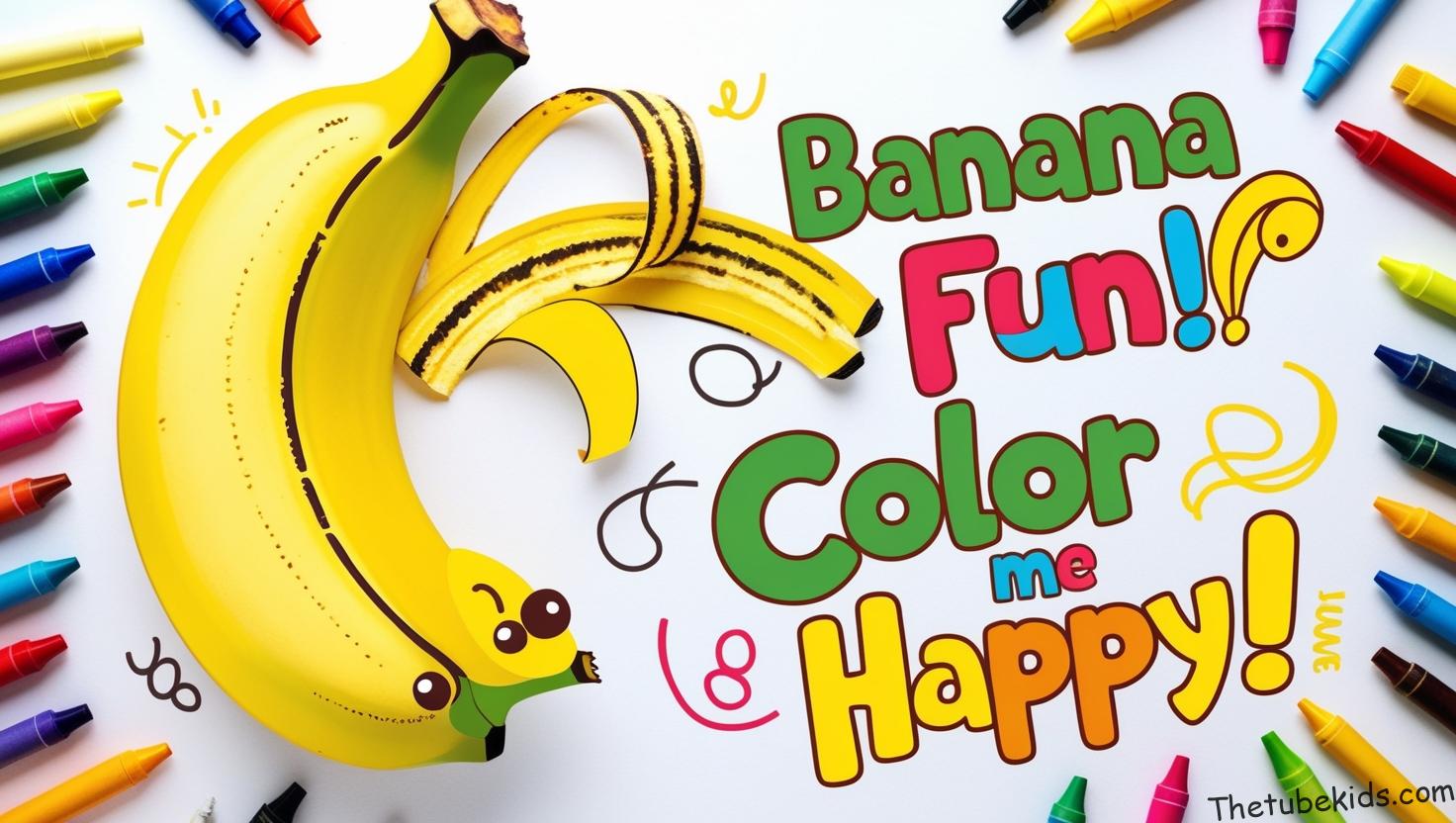 Discover the Best Banana Coloring Page for Kids (100% Free Printables)