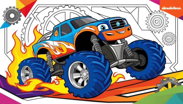 Blaze Printable Coloring Pages for Kids (100% Free Printables)