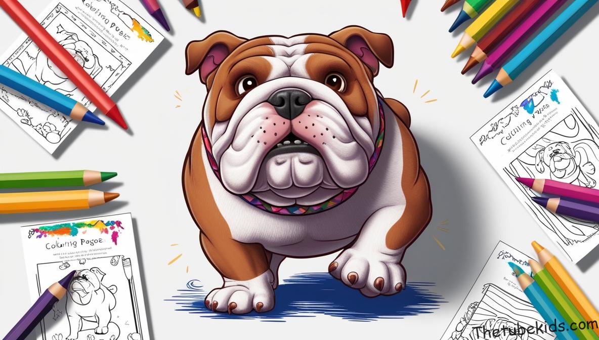 Bulldog Coloring Pages for Kids (100% Free Printables) Download