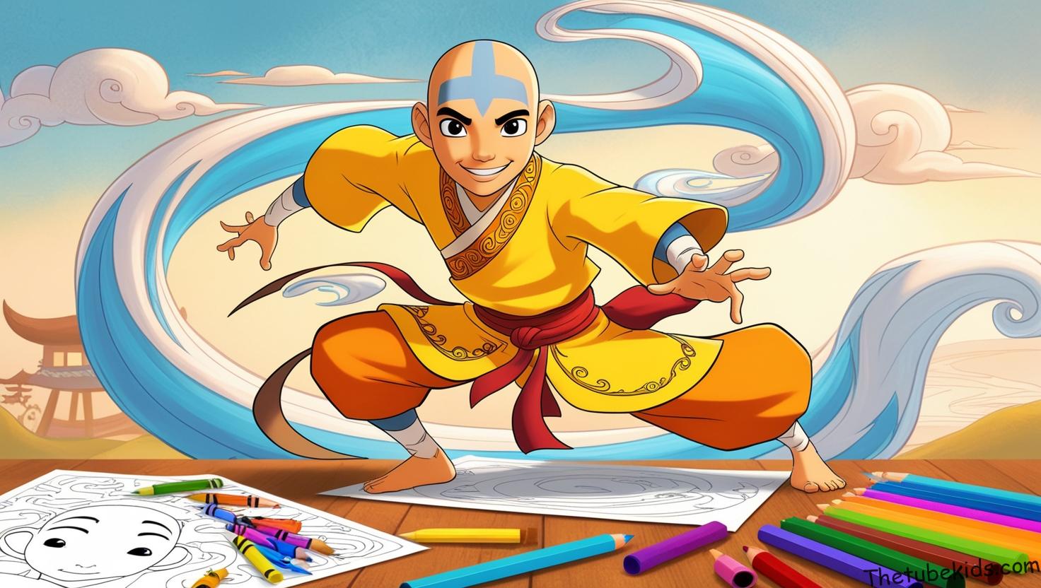 Avatar The Last Airbender Coloring Pages for Kids (Free Printables)