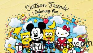 Cartoon Characters Coloring Pages For Kids (100% Free Printables)
