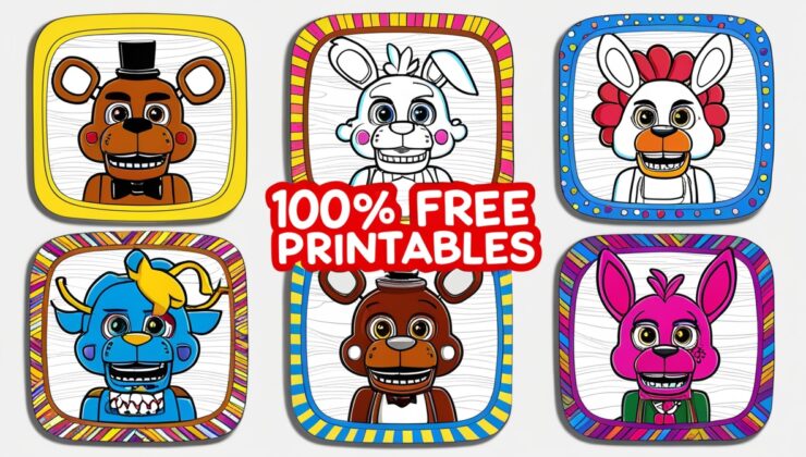 Coloring Pages FNAF for Kids (100% Free Printables)