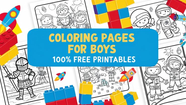 Coloring Pages for Boys For Kids (100% Free Printables)
