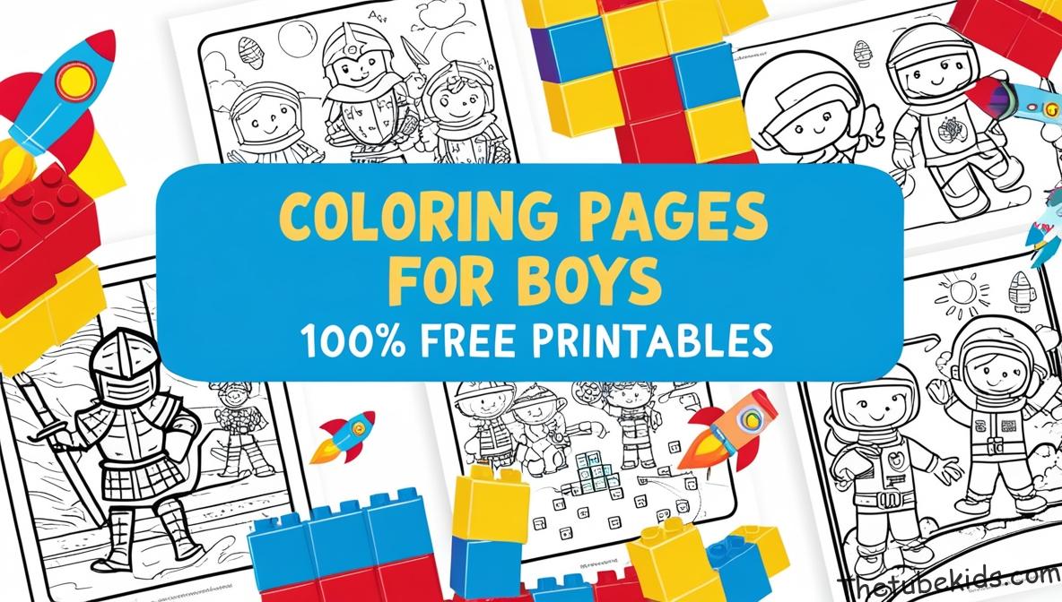 Coloring Pages for Boys For Kids (100% Free Printables)