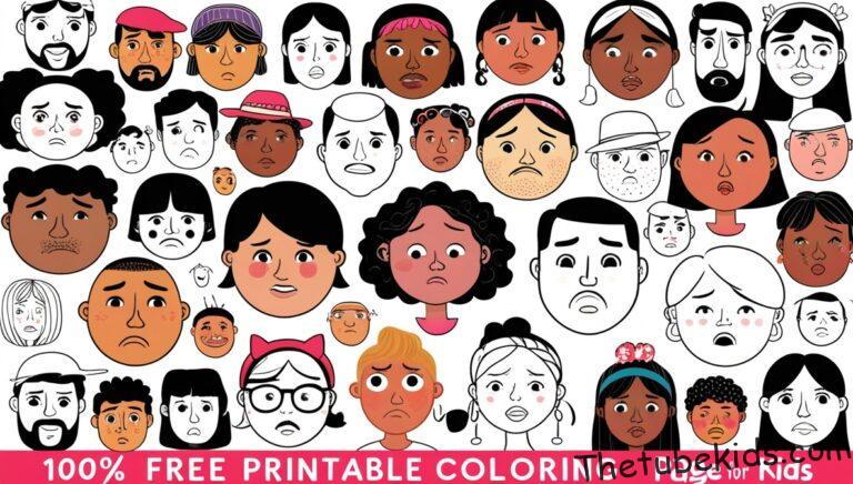 Coloring Pages Of Faces For Kids (100% Free Printables)